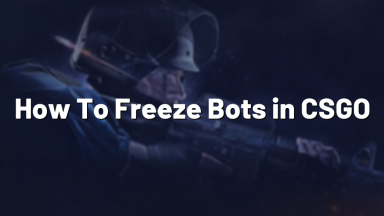 How To Freeze Bots in CSGO | Pro Config