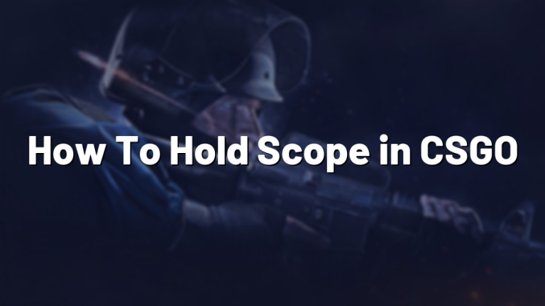 How To Hold Scope in CSGO | Pro Config