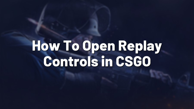 How To Open Replay Controls in CSGO | Pro Config