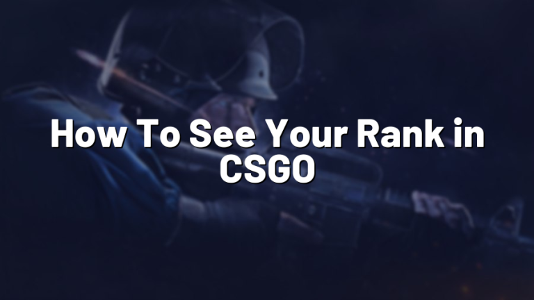 How To See Your Rank in CSGO | Pro Config