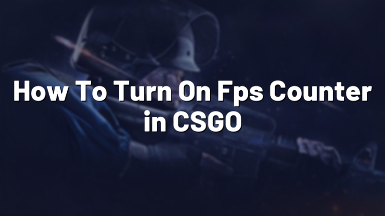 How To Turn On Fps Counter in CSGO | Pro Config