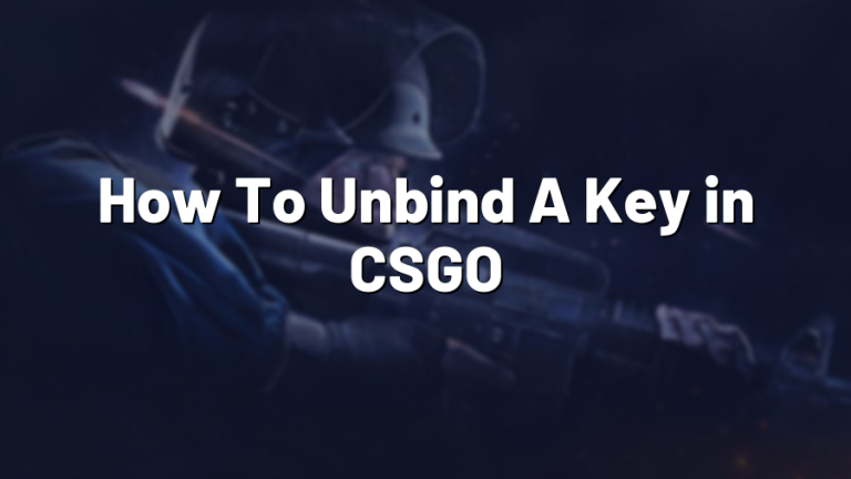 How To Unbind A Key in CSGO | Pro Config